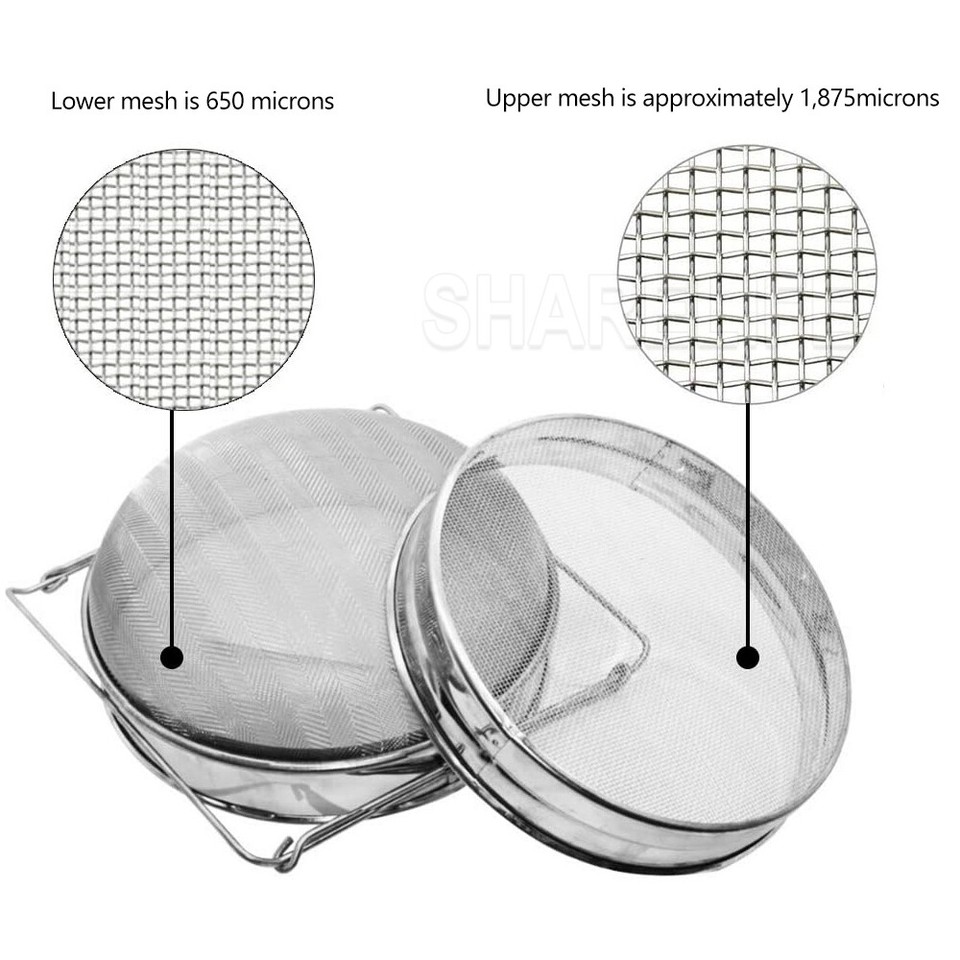 AU Honey Strainer Filter Stainless Steel Double Sieve Beekeeping ...