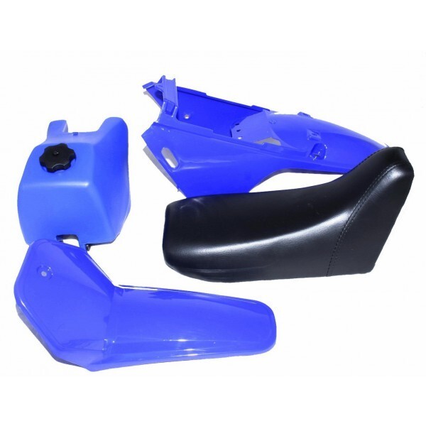 BLUE PLASTIC FENDER FAIRING SEAT TANK SET FOR YAMAHA PW80 PEEWEE 80 PW ...