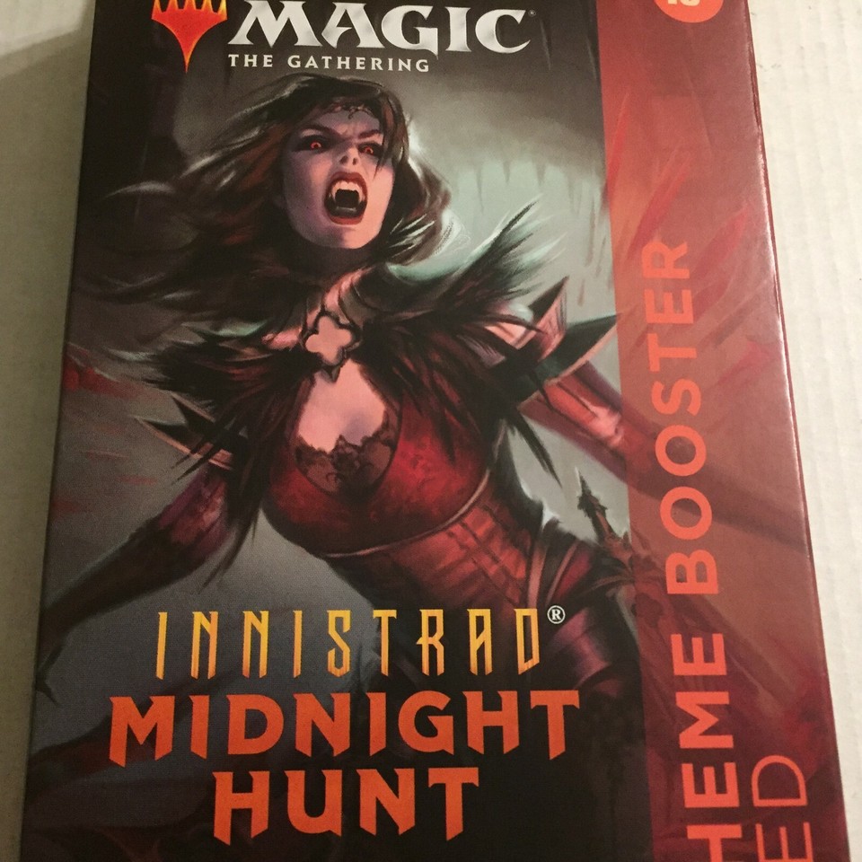 New Magic the Gathering Innistrad Midnight Hunt Red Theme Booster - 35 ...