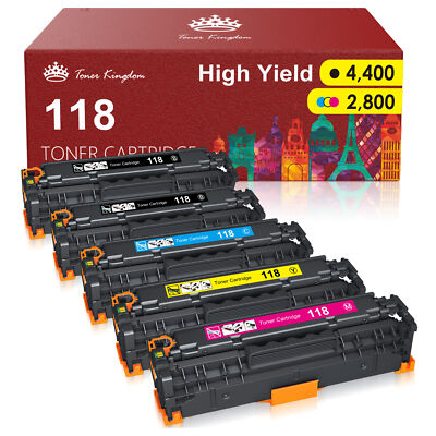 Toner Cartridges for Canon 118 Color ImageCLASS MF8580CDW MF8380CDW ...