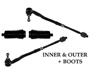 BMW 3 Series E46 Right & Left Inner & Outer Tie Rod End steering rack ...