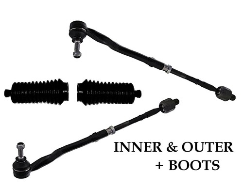 BMW 3 Series E46 Right & Left Inner & Outer Tie Rod End steering rack ...
