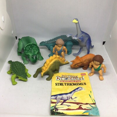 (8) Vintage 1987 Playskool Definitely Dinosaurs Play set Lot RARE!!! | eBay
