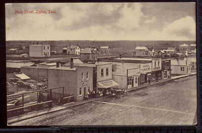 Main Street Lipton Saskatchewan Canada Historic Old Photo | eBay