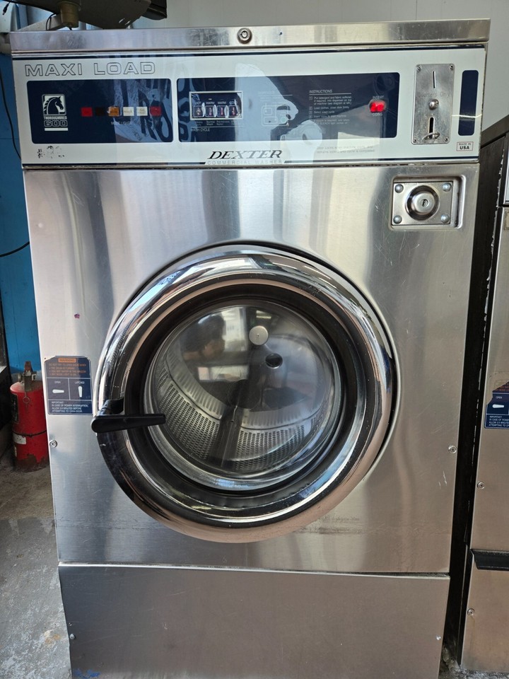 Dexter Commercial Coin Laundry maxi 40 lb. and mega 60 lb. Washing ...