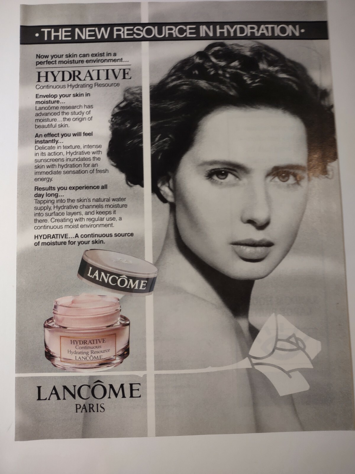 Lancome Skin Care Ad