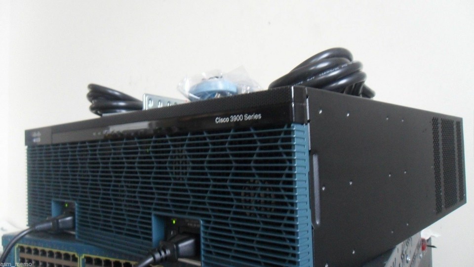 CISCO C3945E-VSEC/K9 Gigabit Voice SECURITY Router SPE250/K9 PVDM3-64 ...