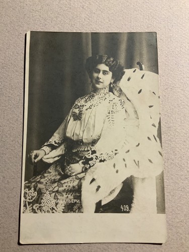 Maria Cavalieri Opera Singer Russian Postcard Chair #439 | eBay
