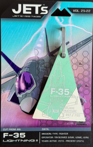 Jet Eyes - Lockheed Martin F-35 Lightning II Tag - SOLD OUT - Plane Tag ...