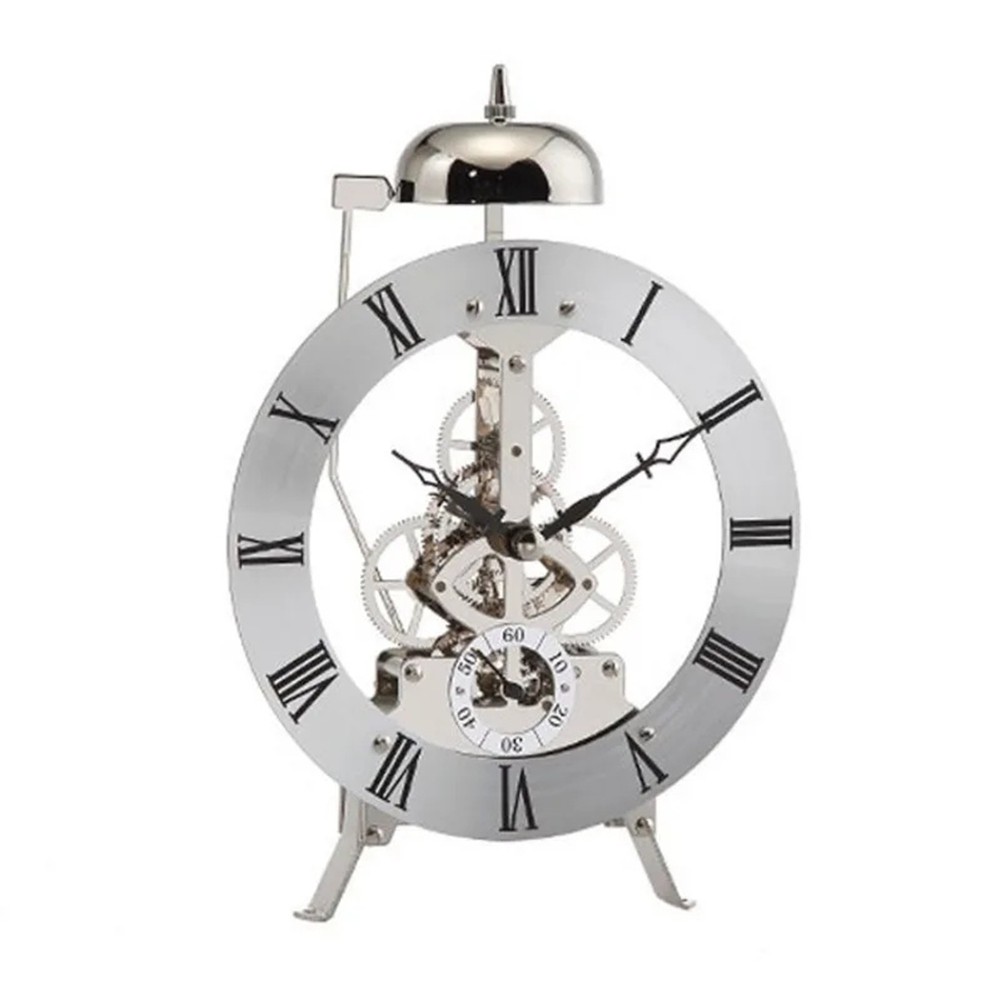 Small Table Clock Metal Vintage Table Clocks Bedroom Office Luxury3142 ...