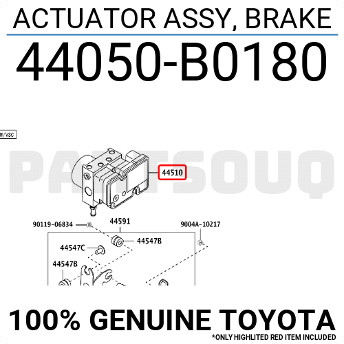 44050B0180 Genuine Toyota ACTUATOR ASSY, BRAKE 44050-B0180 | eBay