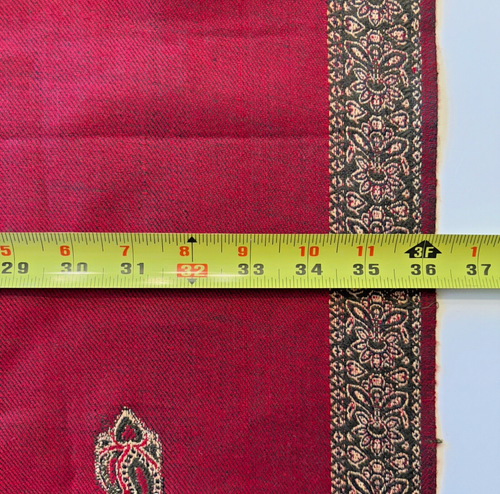 Maroon Red Indian Oversized Woolen Scarf Shawl Wrap Pure Anandha Wool ...