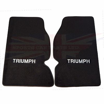 New Set Plush Carpet Floor Mats Triumph TR4 TR4A TR250 TR6 Triumph Logo ...