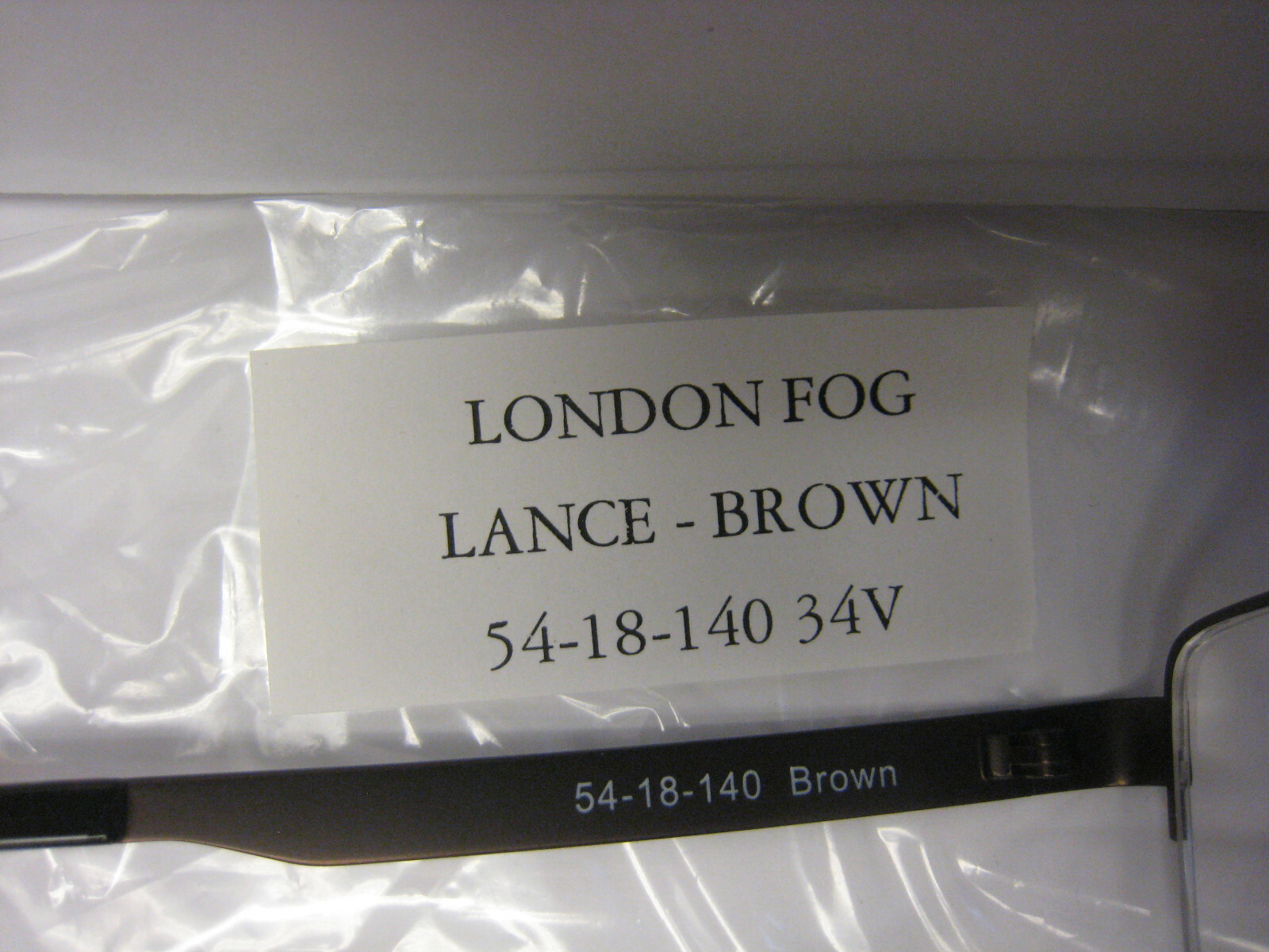 London Fog LANCE in BROWN sz 54-18-140 mm DEMO Eyeglass Frame & Generic ...