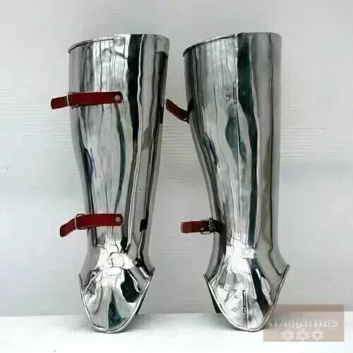 Medieval Greaves Leg SCA combat full or "closed" greaves Larp Armor ...
