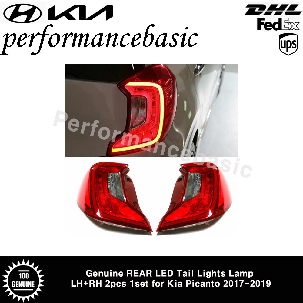Genuine REAR LED Tail Lights Lamp LH+RH 2pcs 1set for Kia Picanto 2017 ...