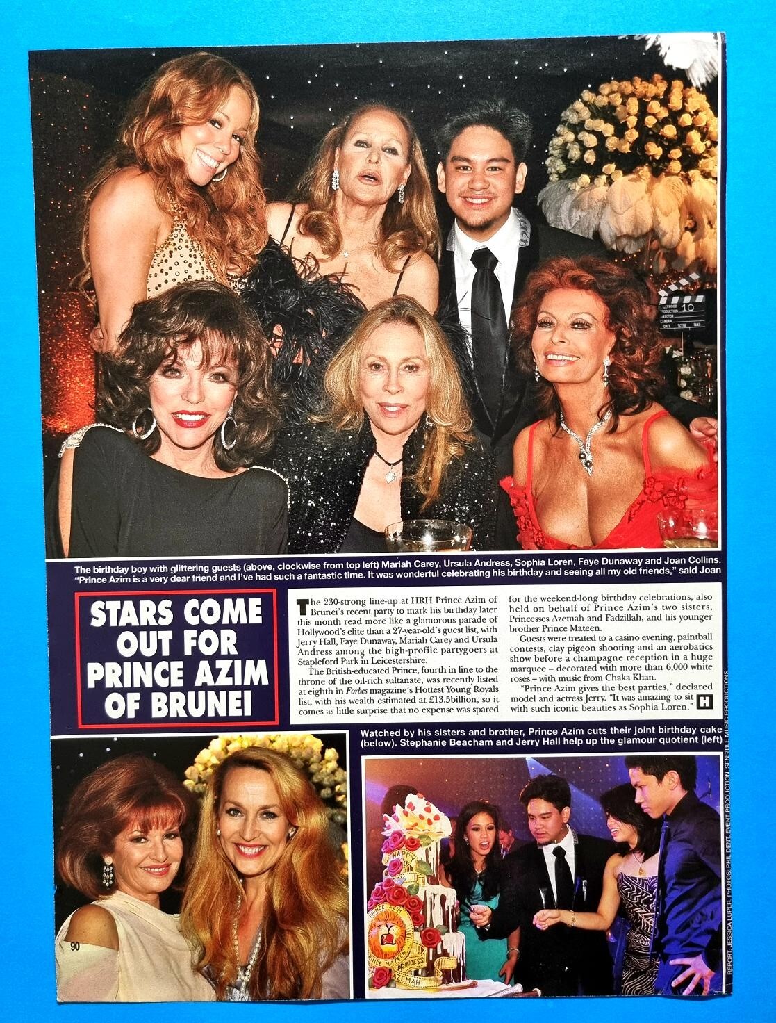 SOPHIA LOREN Ursula Andress JERRY HALL Faye Dunaway Joan Collins ...