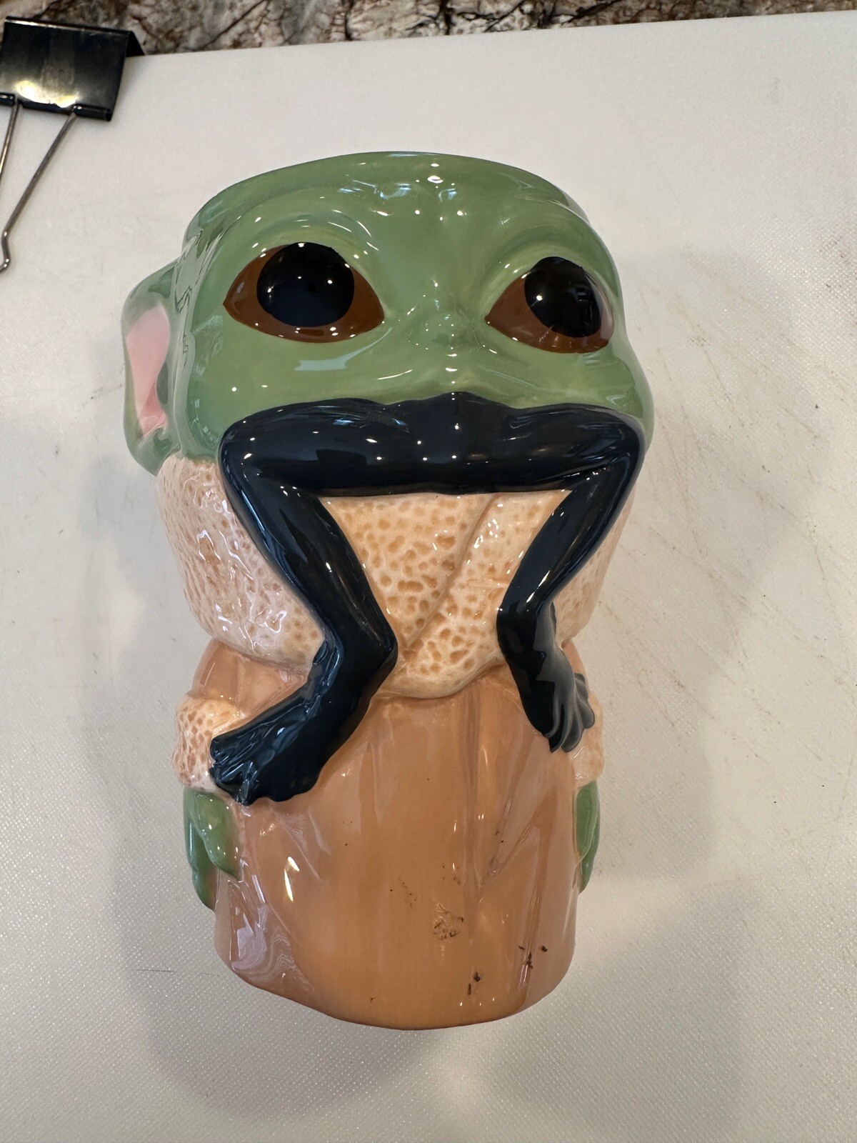 STAR WARS Mandalorian Grogu Baby Yoda Eating Frog Goblet | eBay