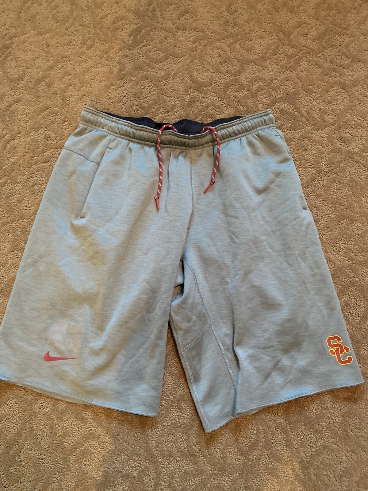 USC Trojans Nike Football Shorts Sweatpants Large Team Issued #46 | eBay