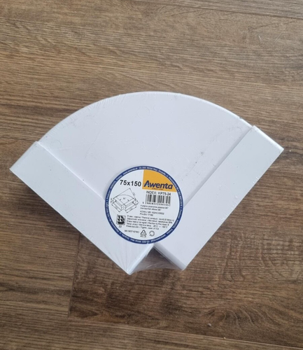 Rectangular Channel Elbow 90 Degree 75mm x 150mm Ducting Horizontal ...