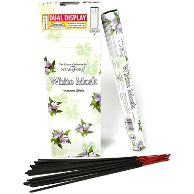 Stamford White Musk Incense Sticks Bundle Pack Of 6 Scented Joss Sticks ...