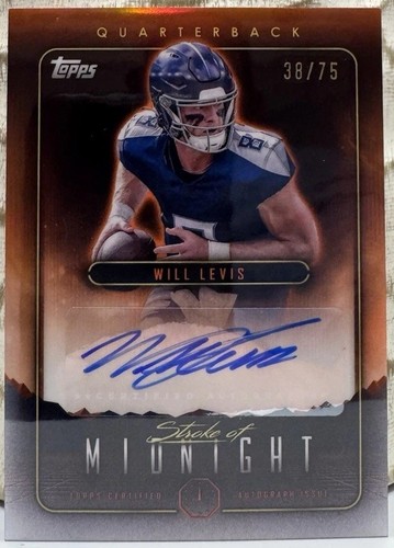2024 Topps Midnight Stroke Of Midnight Will Levis Auto /75 | eBay