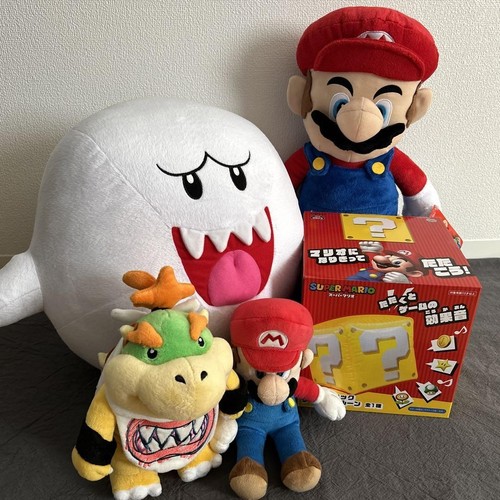 Super Mario Bowser Jr. Plush Toy Set of 5 with Sound Balloon ...