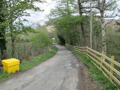 Photo A3 Track near Roy Bridge Station Roybridge Leading to a caravan ...