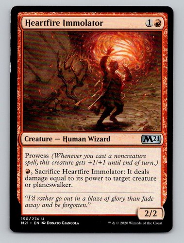 Heartfire Immolator 150 U Core Set 2021 Magic The Gathering NM | eBay