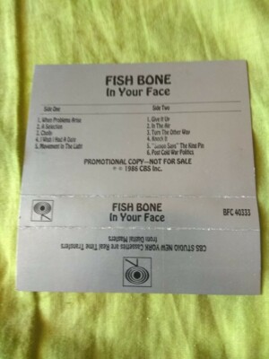 Fishbone ‎– In Your Face(US PROMO EXTREMLY RARE) | eBay