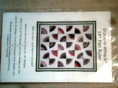 Stack - n - Whack 18° Fan Ruler Bow Tie Fans Quilt Pattern Included NIP ...