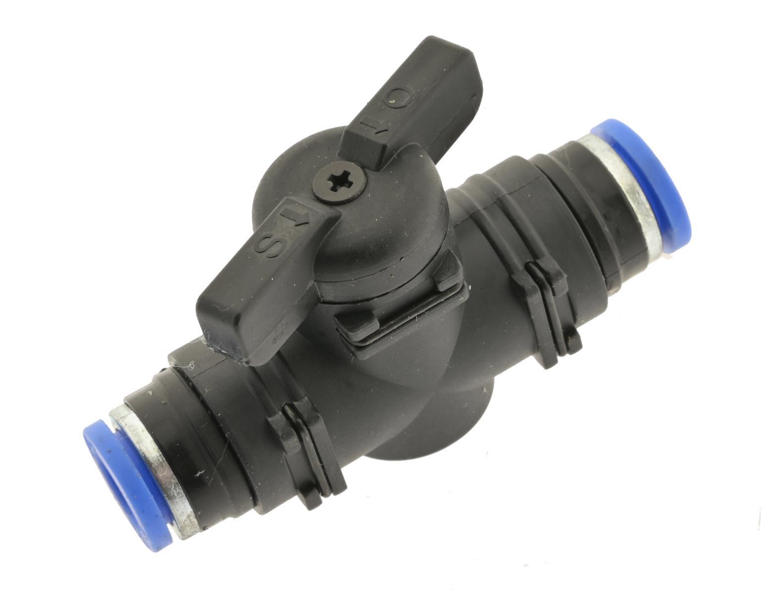 Absperrhahn mit beidseitig Steckanschluss IQS Standard Pneumatik ...