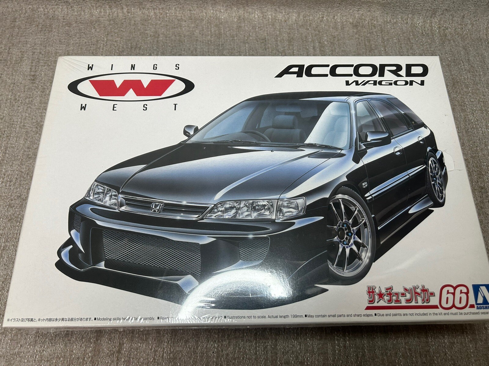 Aoshima No.66 Wingswest Honda CF2 Accord Wagon 1996 1/24 Scale Model ...
