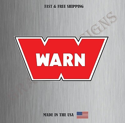 WARN Logo Vinyl Sticker Decal Car Truck Bumper Window Off Road Water ...