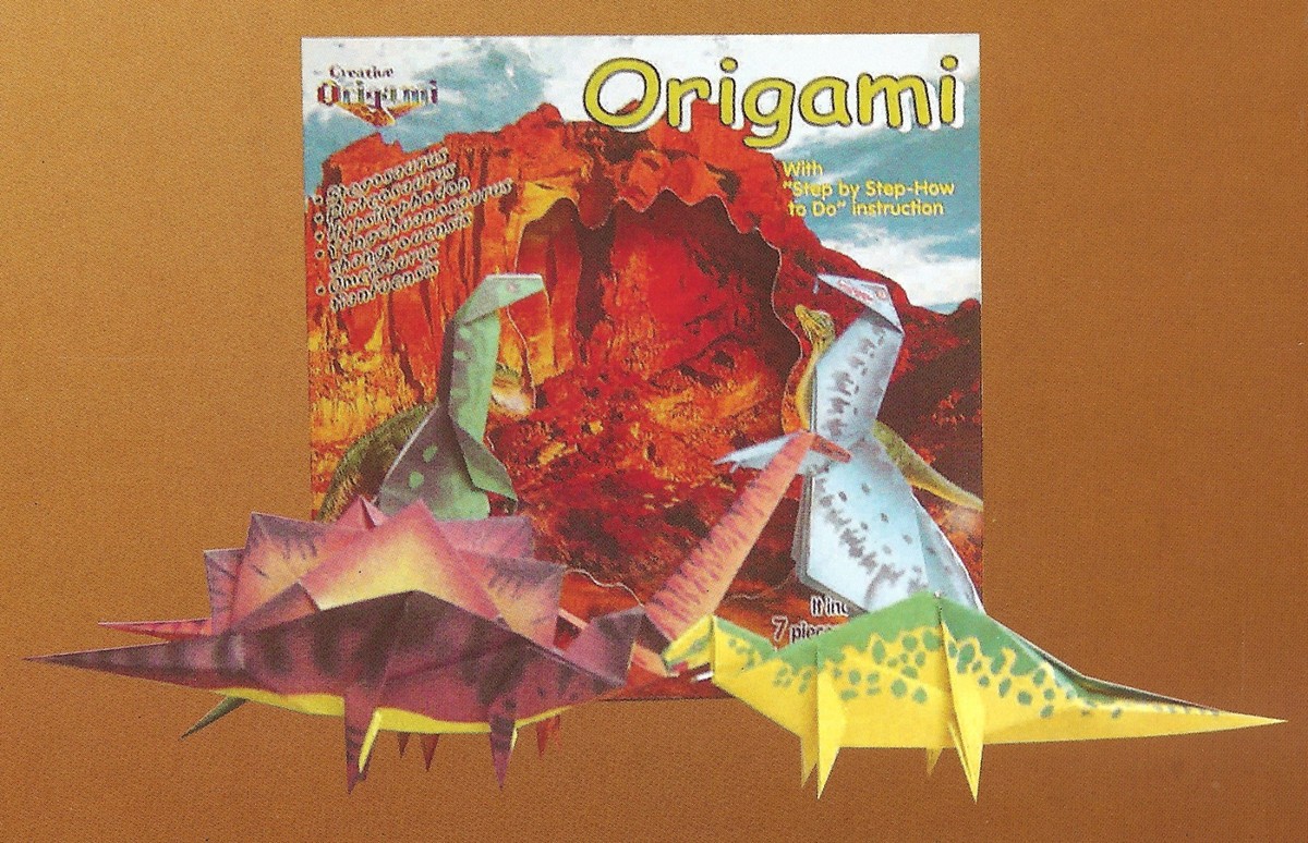 Paper Folding Crafts Djeco Origami Dinosaurs Kit - Bilingual Paper ...