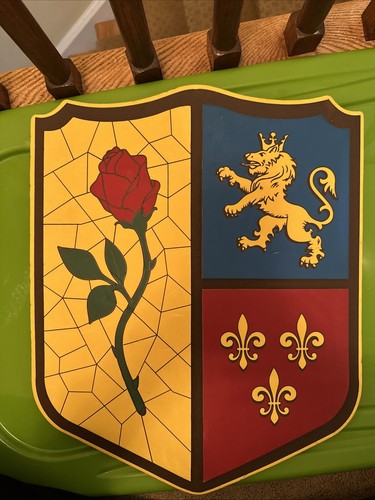 2 DISNEY PARKS Foam Shield BEAUTY AND THE BEAST Rose Crest 16" x 19" | eBay
