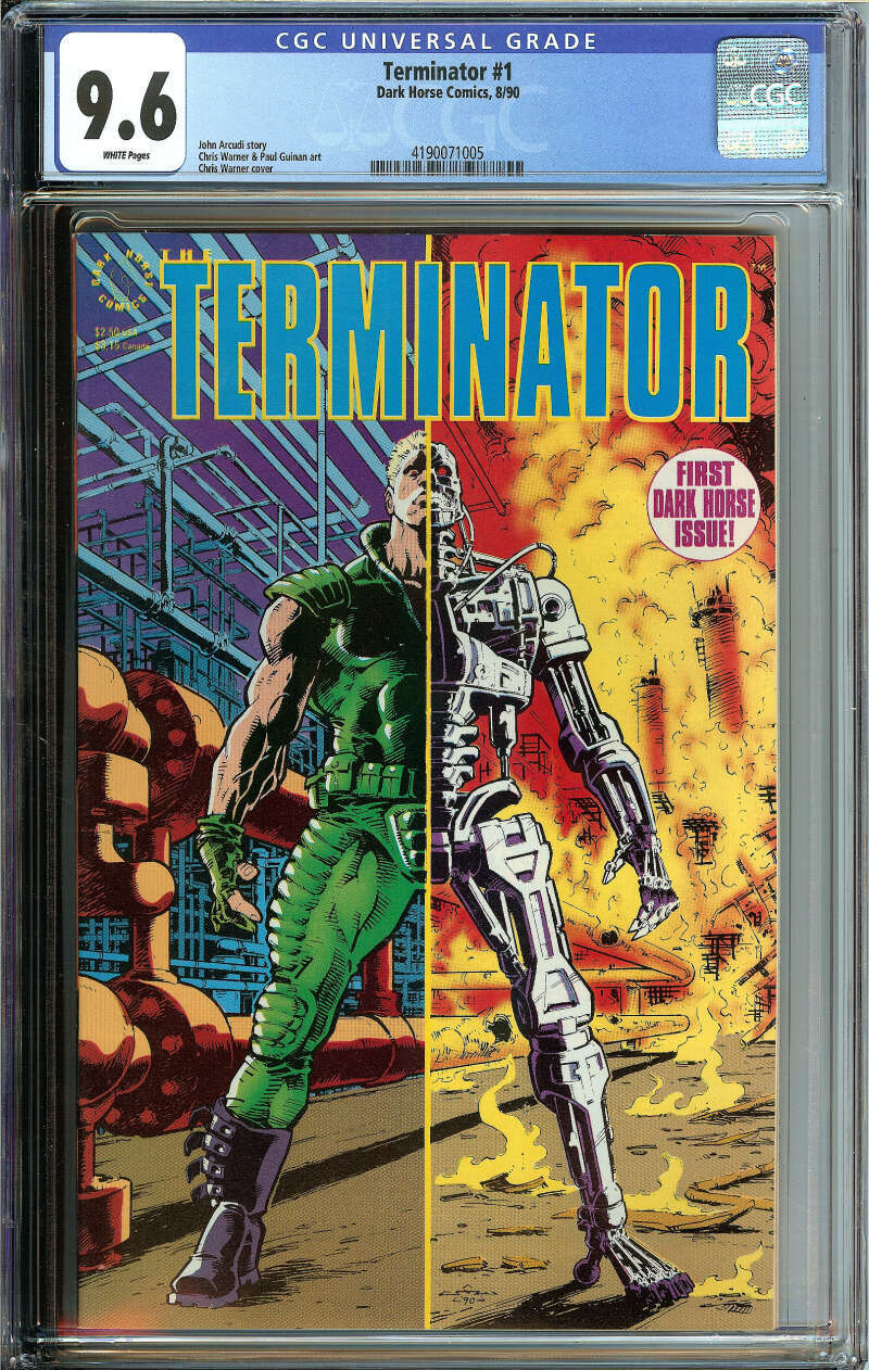 TERMINATOR #1 CGC 9.6 WHITE PAGES // 1ST DARK HORSE ISSUE 1990 | eBay