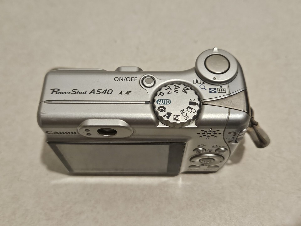 Canon PowerShot A540 6.0MP Digital Camera - Silver- For PARTS REPAIR ...