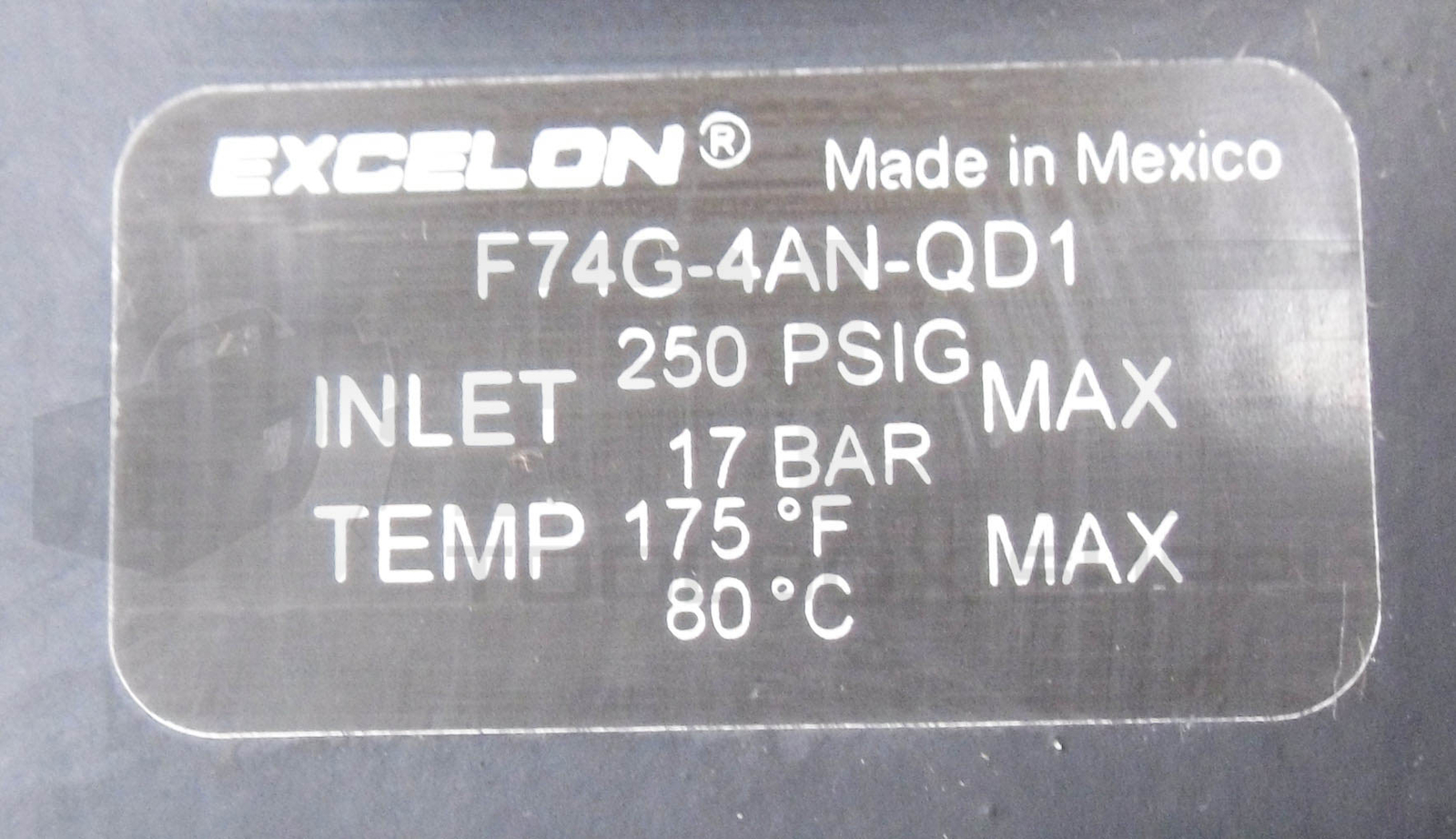 Norgren F74g-4an-qd1 Excelon Pneumatic Filter 250 PSIG F74G4ANQD1 for ...