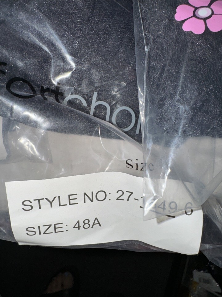 48A Bra Comfort Choice Black Underwire, Adjustable, Lace Details NWT ...