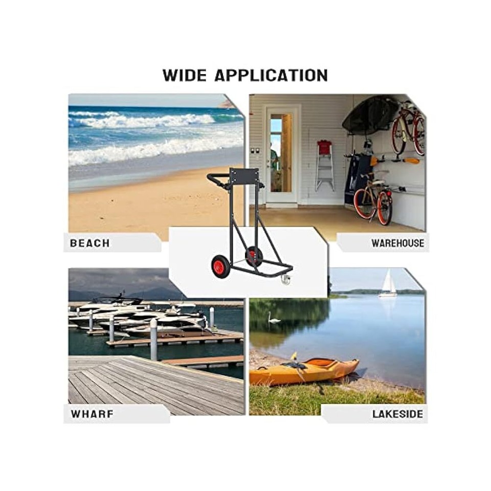 Boat Motor Repair Stand, Stable Triangle Design, 440lb Capacity, Easy ...