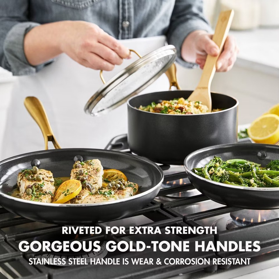 GreenPan Studio 12pc Cookware Set - Black | eBay