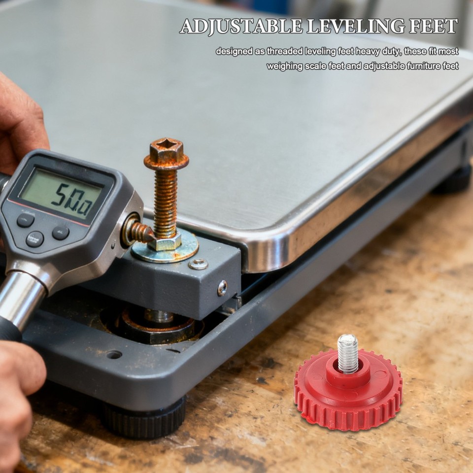 4 Pcs Anti-vibration Pads for Equipment Adjustable Leveling Foot | eBay ...