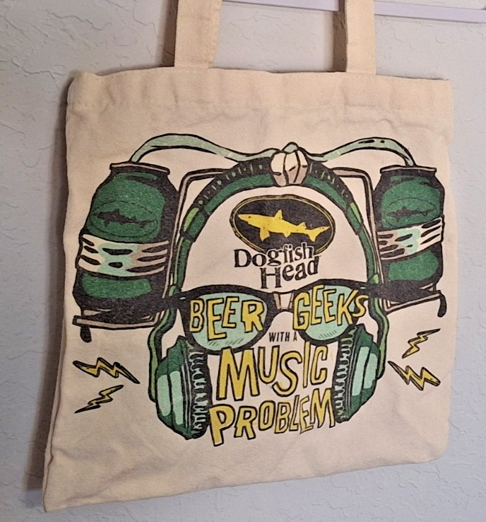 Dogfish Head Tote Bag Canvas Beer Geeks with a Music Problem 14”x14 ...