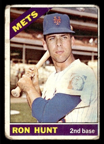 1966 TOPPS RON HUNT 360 POOR BASEBALL NEW YORK METS | eBay