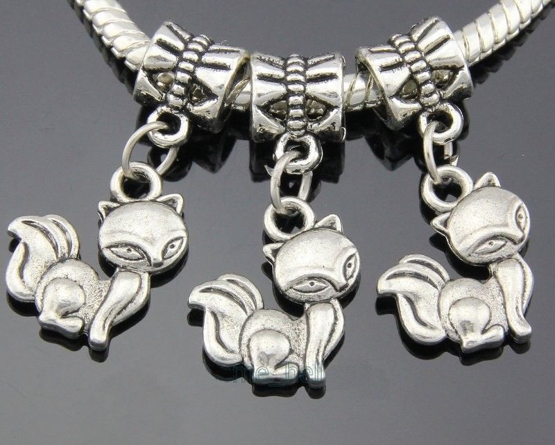 Wholesale 100 Tibetan Silver Mixed Bulk Lots Dangle Charms Fit Bracelet ...