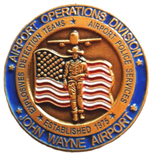 John Wayne Pin John Wayne Airport Operations Pin OC Sheriff Law ...