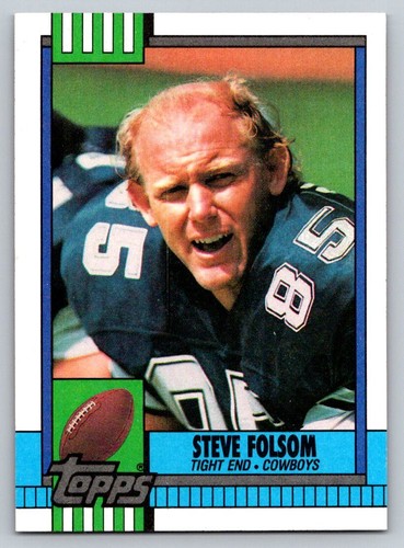 1990 Topps #485 Steve Folsom Rookie Card Dallas Cowboys | eBay