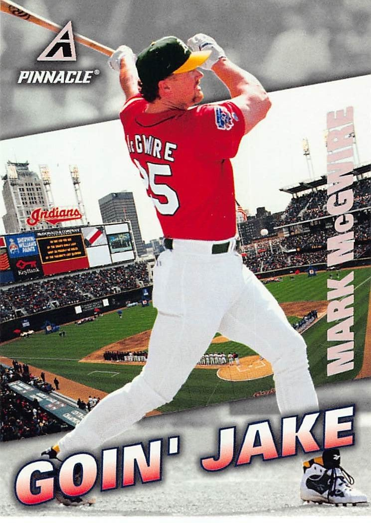 1997 Pinnacle Baseball Mark McGwire Goin' Jake #188 NM/MT OAKLAND ...