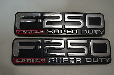 FORD F350 XL SUPERDUTY CAR EMBLEM LOT BADGES DECALS OEM AUTHENTIC ...